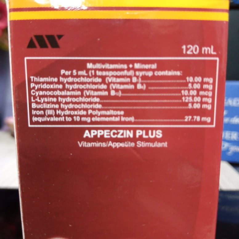IROPLUS / APPECZIN PLUS (Generic of Appebon) (Vitamin B-Complex + Iron ...