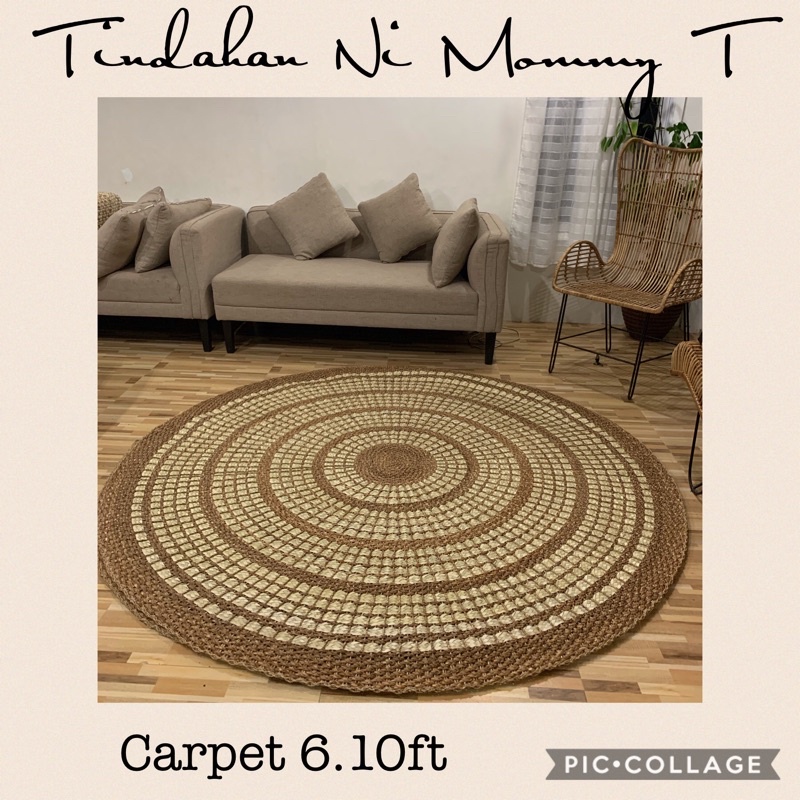 Native Round Pandan Carpet 80 inches | Shopee Philippines