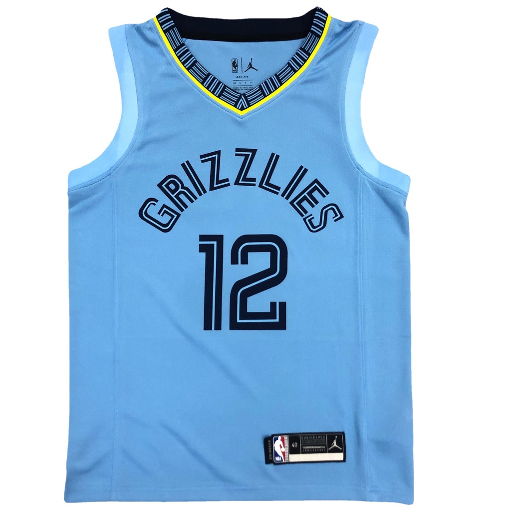 Basketball Uniform 21 Season Grizzly City Edition No. 12 Morant Trendy ...
