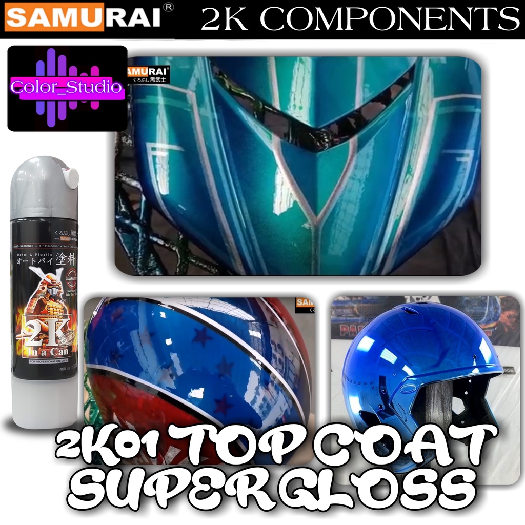 SAMURAI Spray Paint 2K01 Top Coat Clear with Catalyst Hardener - Cash ...