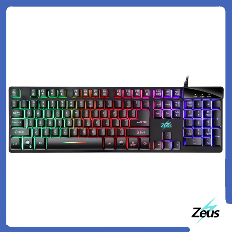 Zeus K003 ( Darth Vader ) Real RGB Mechanical Feel-Like Gaming Keyboard ...