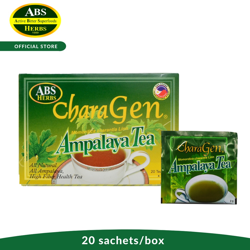 ABS Charagen Ampalaya Tea 2g/20 Sachets | Shopee Philippines