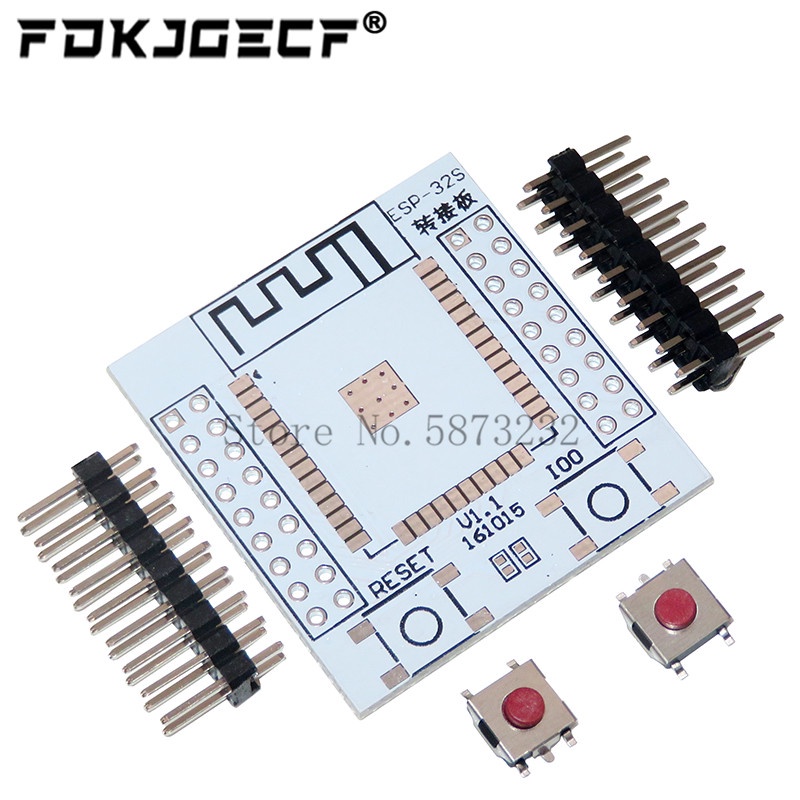 ESP32 ESP32S IO Adapter Base Board Pinboard Converter With 4 Row Pins ...