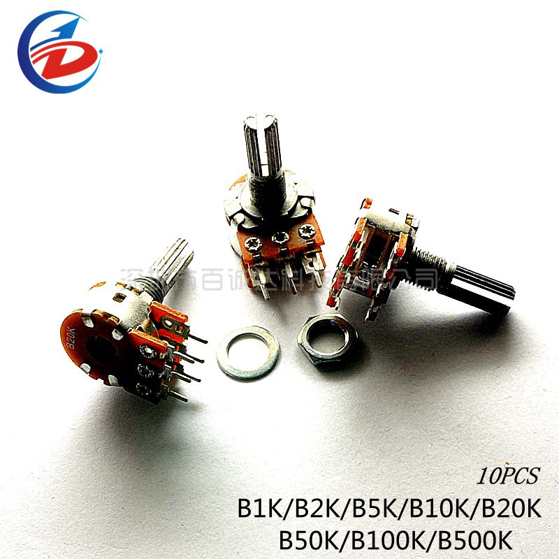 10PCS WH148 double potentiometer B1K / B2K / B5K / B10K / B20K / B50K ...