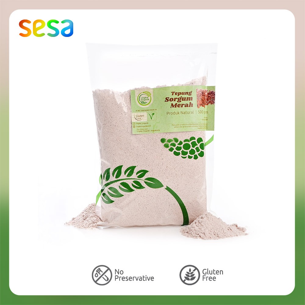 MERAH Lingkar Organic - Red Sorghum Flour 500 g | Shopee Philippines