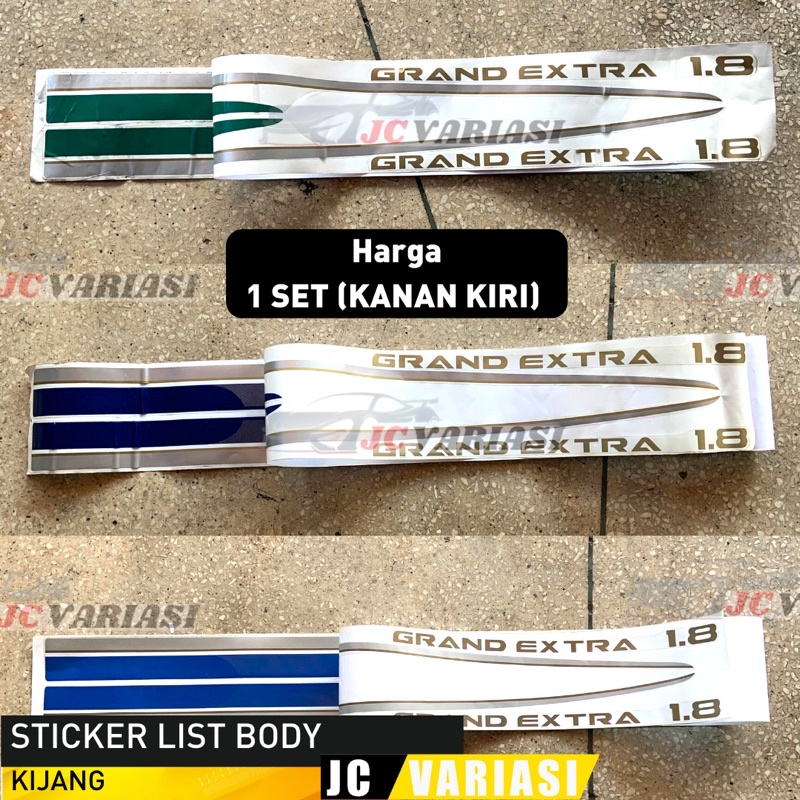 KIJANG GRAND EXTRA 1.8 SIDE CAR BODY STICKER LIST PACKAGE | Shopee ...