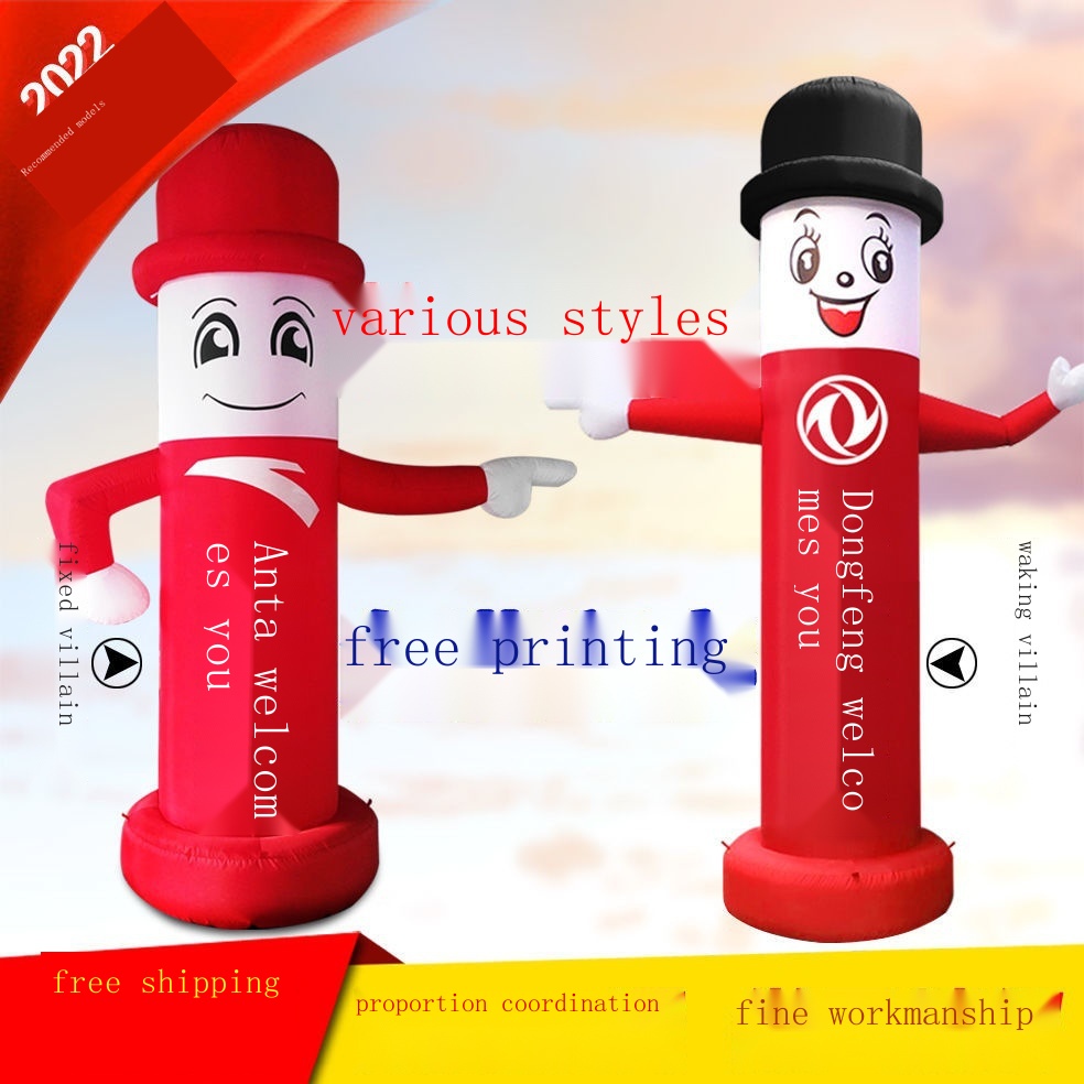 Inflatable beckoning cartoon villain mannequin opening arch beckoning ...