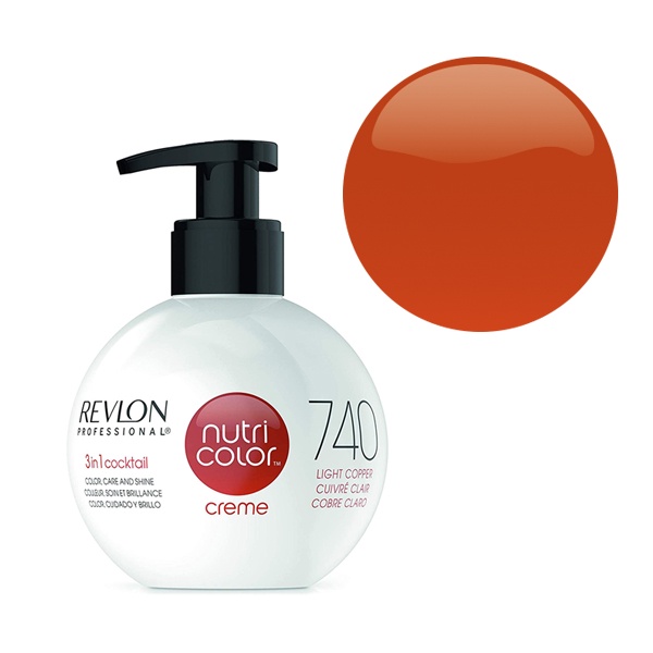 Revlon Professional Nutri Color Creme 740 COPPER Color 270ml Semi ...