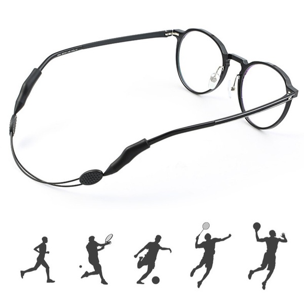 Sports Anti Slip Sunglasses Glasses Cords Elastic Silicone Eyeglasses ...