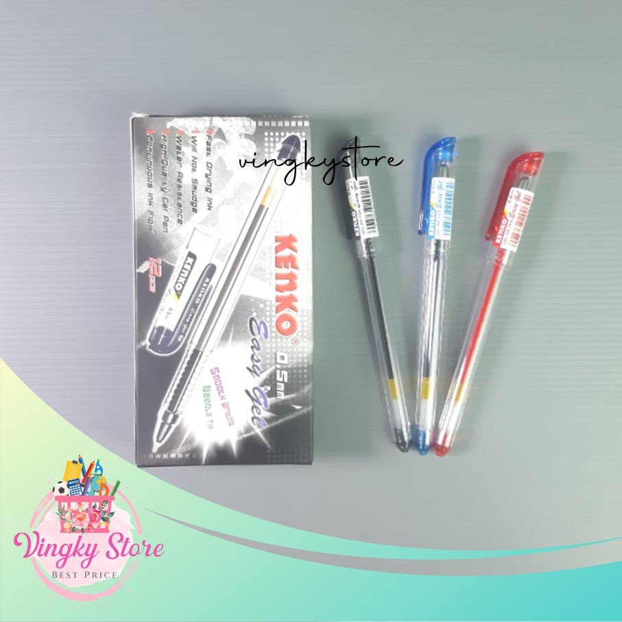 Gel Pen / Gel Pen Kenko Easy Gel 0.5mm (1pc) | Shopee Philippines
