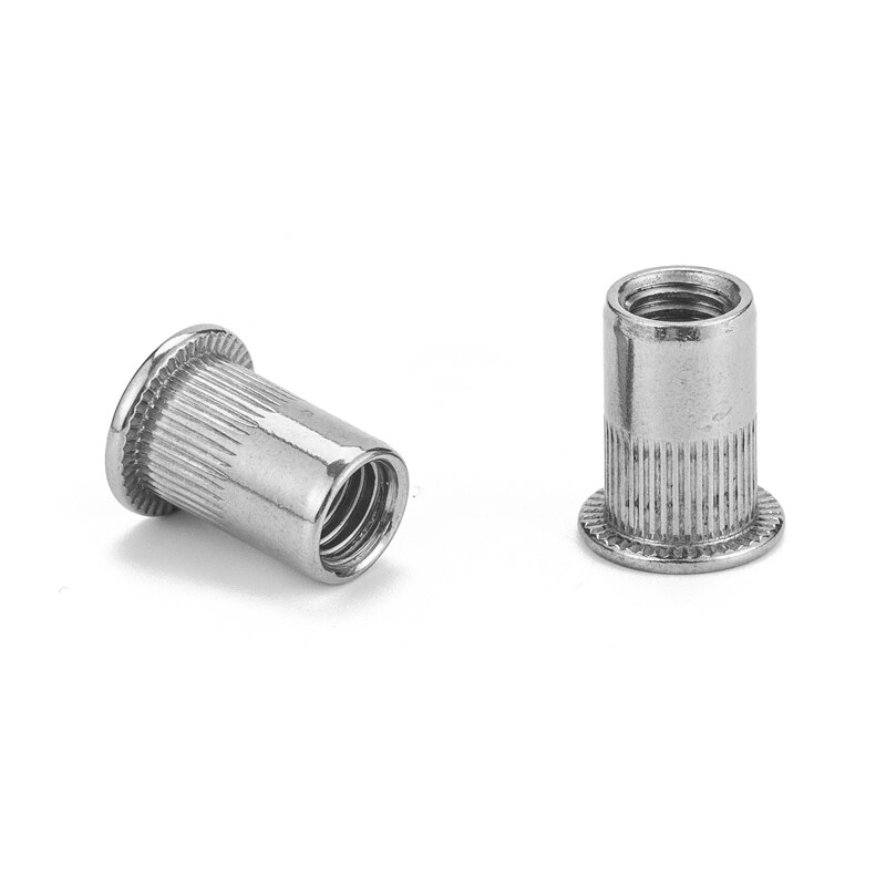 NINDEJIN 2-30Pcs Flat Head Rivet Nut Stainless Steel M3 M4 M5 M6 M8 M10 ...