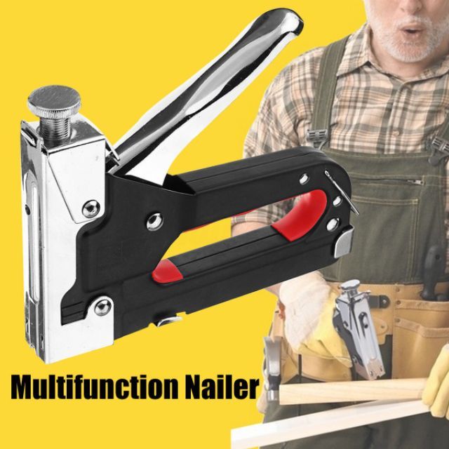 3 Way Tacker Kit Upholstery Wood Ceiling Stapler Nails | Shopee Philippines