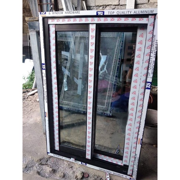 H108cm x W68cm Glass & Aluminum Window w/ FREE Screen | Shopee Philippines