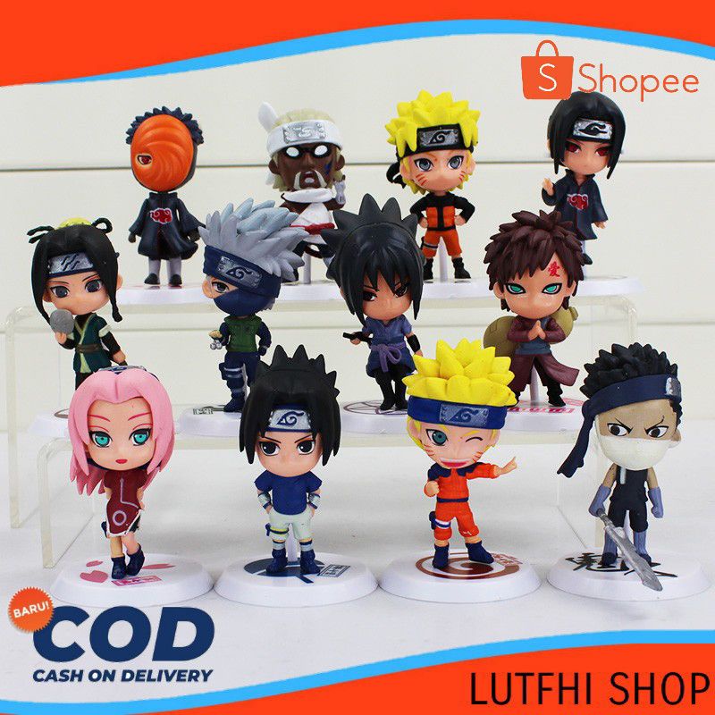 Akatsuki naruto anime action figure Miniature Action figure Mini Cake ...