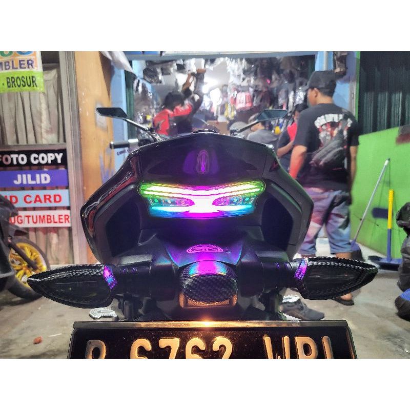 Aerox V1 RGB Led Stop Lamp 18 modes 3in1 incluide running signal ...