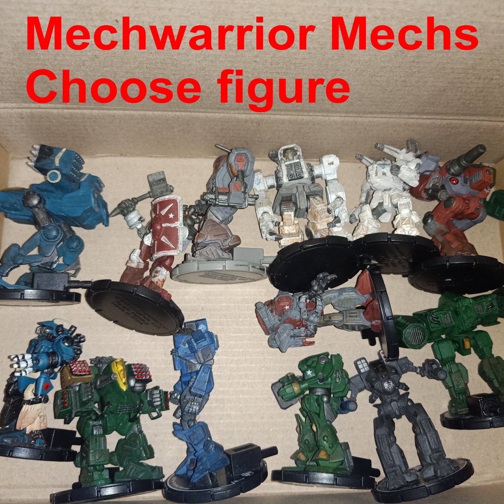 Mechwarrior Clix Wizkids figure - used mechs (figures only) mech ...