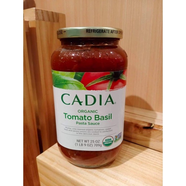 Cadia Organic Tomato Basil Pasta Sauce 709g | Shopee Philippines
