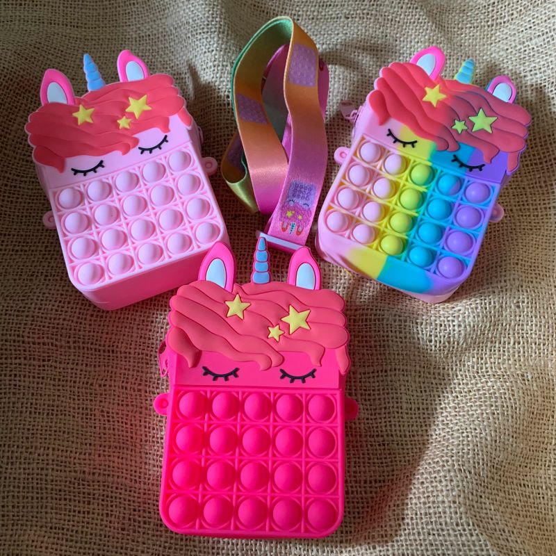 Unicorn POP IT Bag | Pop IT Bangs Bag | Kids POP IT Bag | Pop IT Bag ...