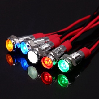 1PC 6mm LED Metal Indicator light Pilot waterproof Warning Signal lamp ...