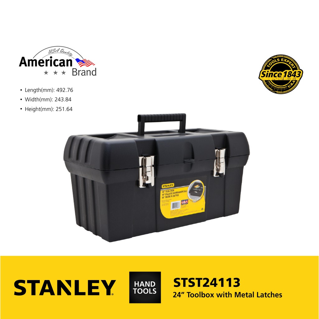 Stanley Tool Box Metal Latch 24 Inches STSTST24113 | Shopee Philippines