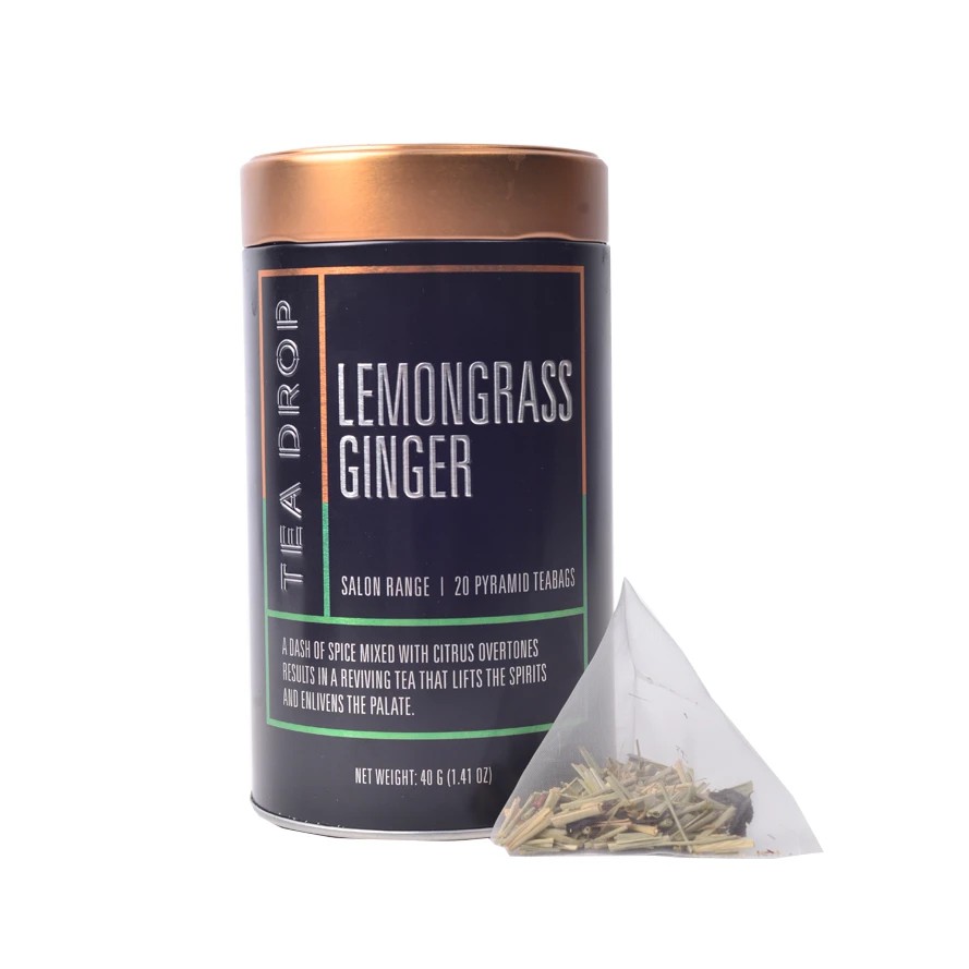 TEA DROP SALON TIN LEMONGRASS GINGER TEA 20'S | Shopee Philippines