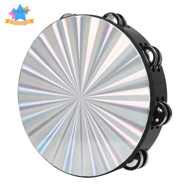 Pretty Reflective Double Row Percussion Tambourine for Band | Shopee ...