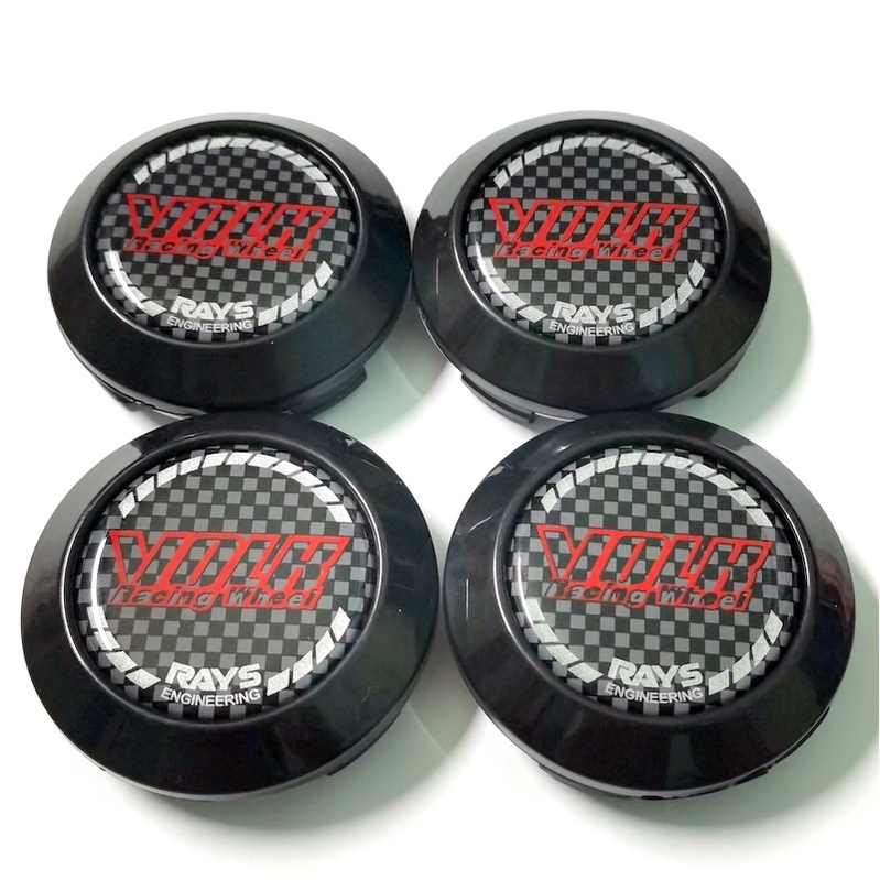 4pcs 60/64/65/68/69MM Car Wheel Center Caps Red Logo Fit for Rays Volk ...