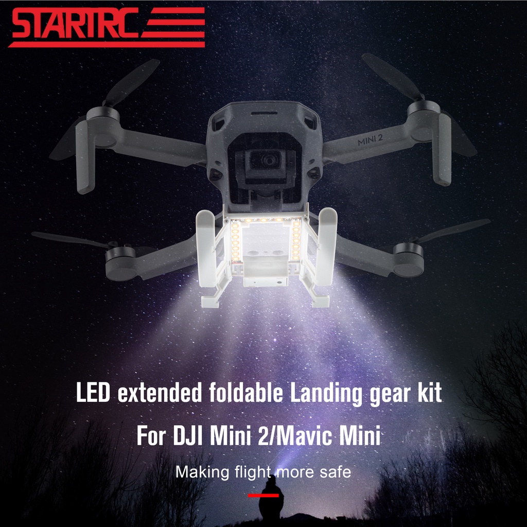 STARTRC Mini 2 /2 SE/Mini 4K LED Landing Gear Night Flight LED Lamp Folding Extended Skid Lights ...