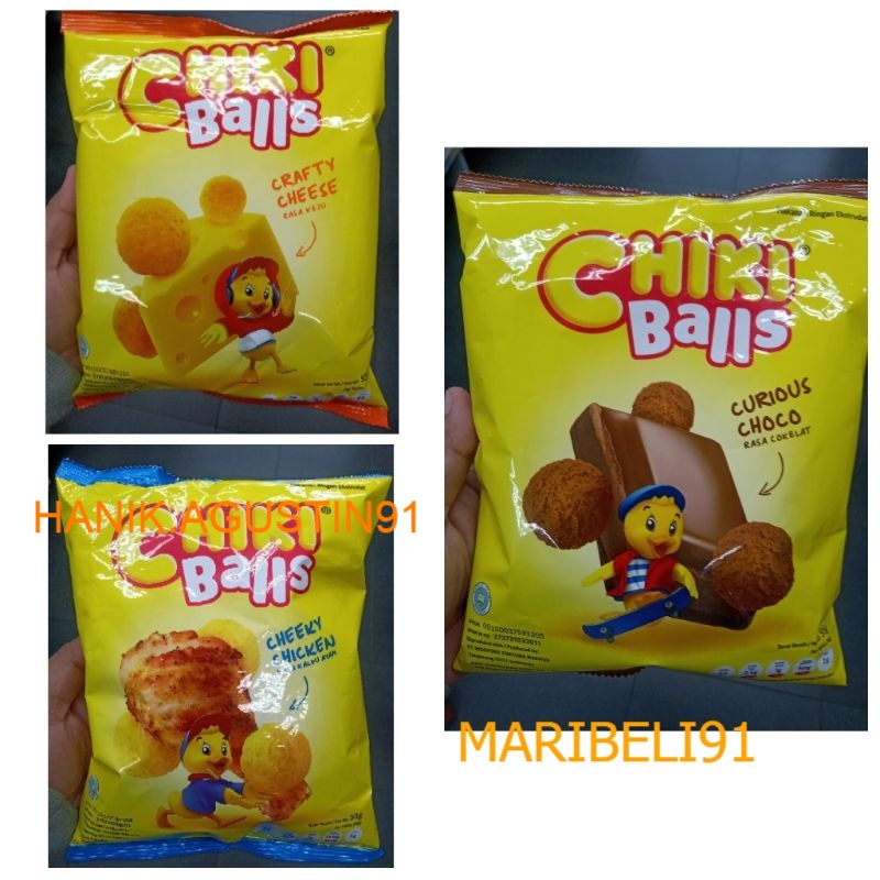 Chiki Balls 55gr (Chocolate - Cheese - Chicken) / ciki - ciki / All ...