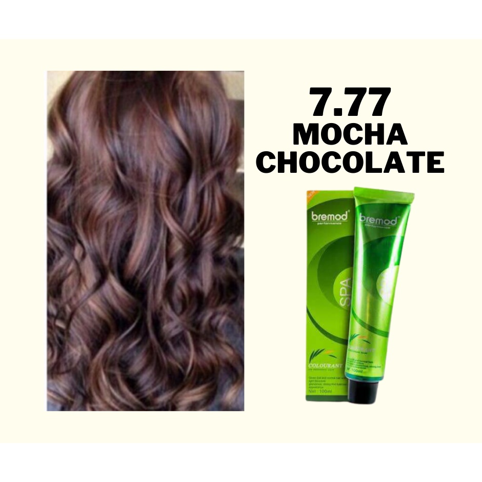 Bremod performance hair color 7.77 (Mocha chocolate) 100ml BR-R301 ...