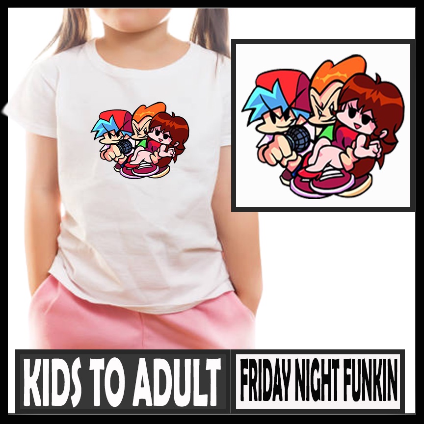Friday Night Funkin Trendy Graphic Tshirt for Kids to Adult | Shopee ...