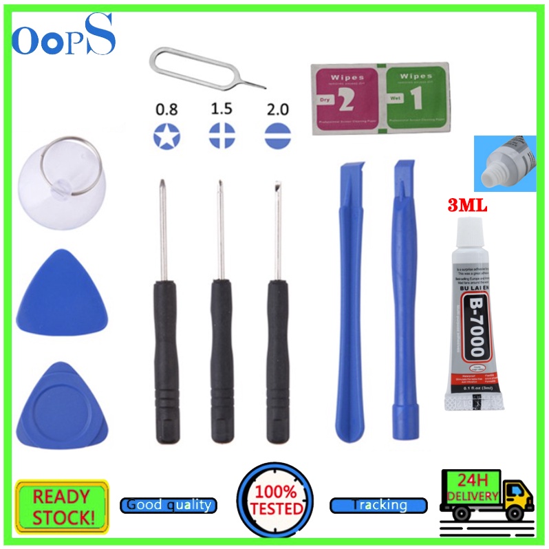 COD 11pcs/set B7000 3 ml Phones Opening Screen Pry Repair Tool Kits ...