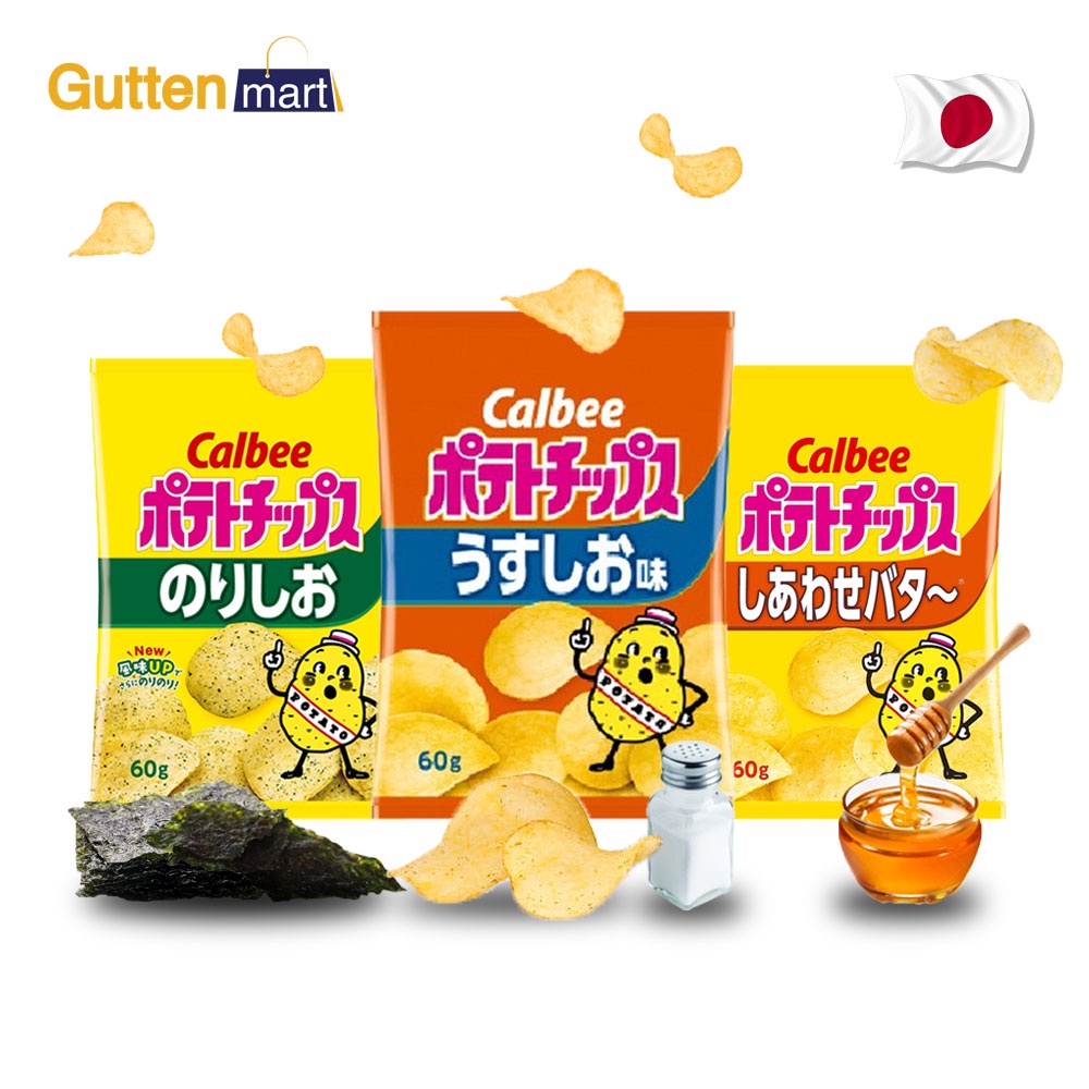 Japan Calbee Potato Chips Seaweed/Lightly Salt/Honey Butter Japanese ...