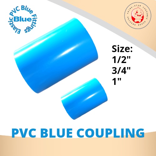 Elastic PVC Blue Fittings Coupling (1/2", 3/4", 1") | Shopee Philippines