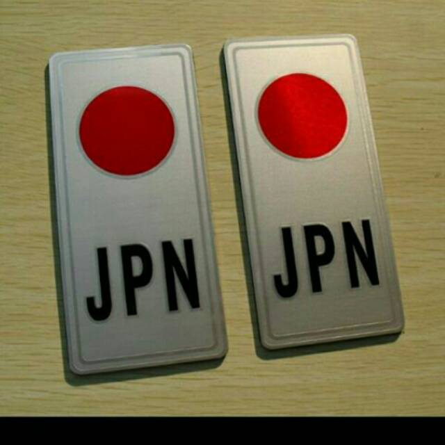 Jpn number plate emblem sticker (Japanese flag) | Shopee Philippines