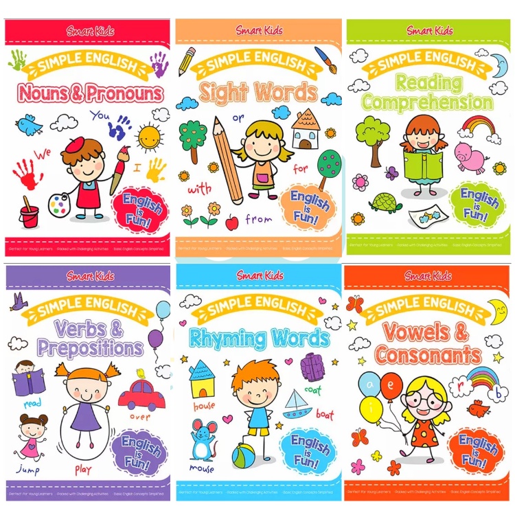 WKETS SMART KIDS SIMPLE ENGLISH (NOUNS, VOWELS, VERBS, READING COMPRE ...