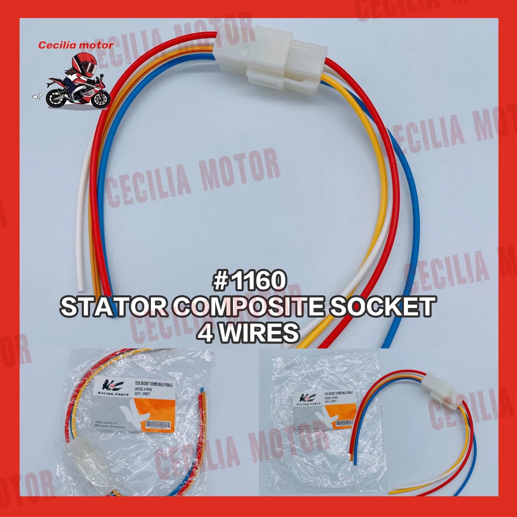 Motorcycle Parts CDI Socket Set 6/5/4WIRES/4PINS/5PINS/WAVE125/CG125 ...