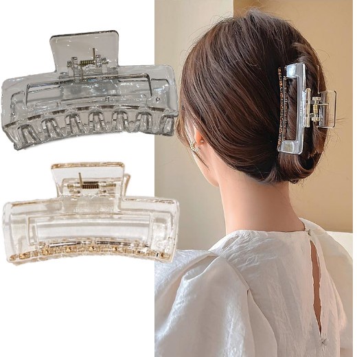 Msluna Korean Fashion Transparent Hair Claw Acrylic Hair Clamp Cl527 ...