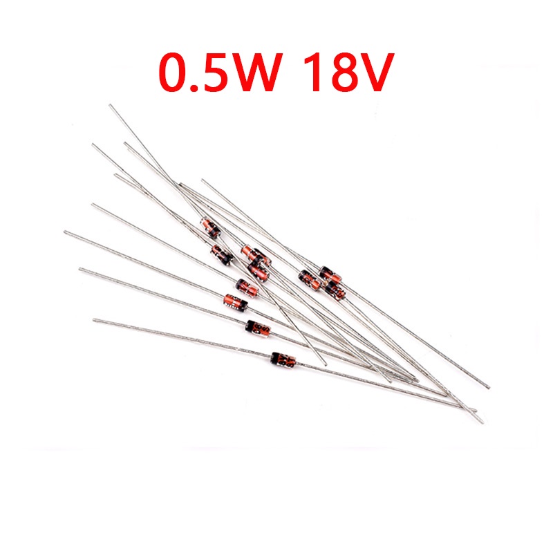 10pcs 18V BZX55C18V 1/2W Silicone Planar Power Zener Voltage Regulator Diode | Shopee Philippines