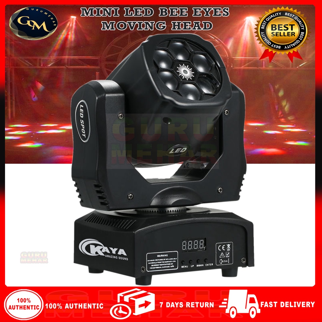 KAYA (KA-06) - Mini 6 LED Bee Eyes Moving Head Light with Laser | Shopee Philippines