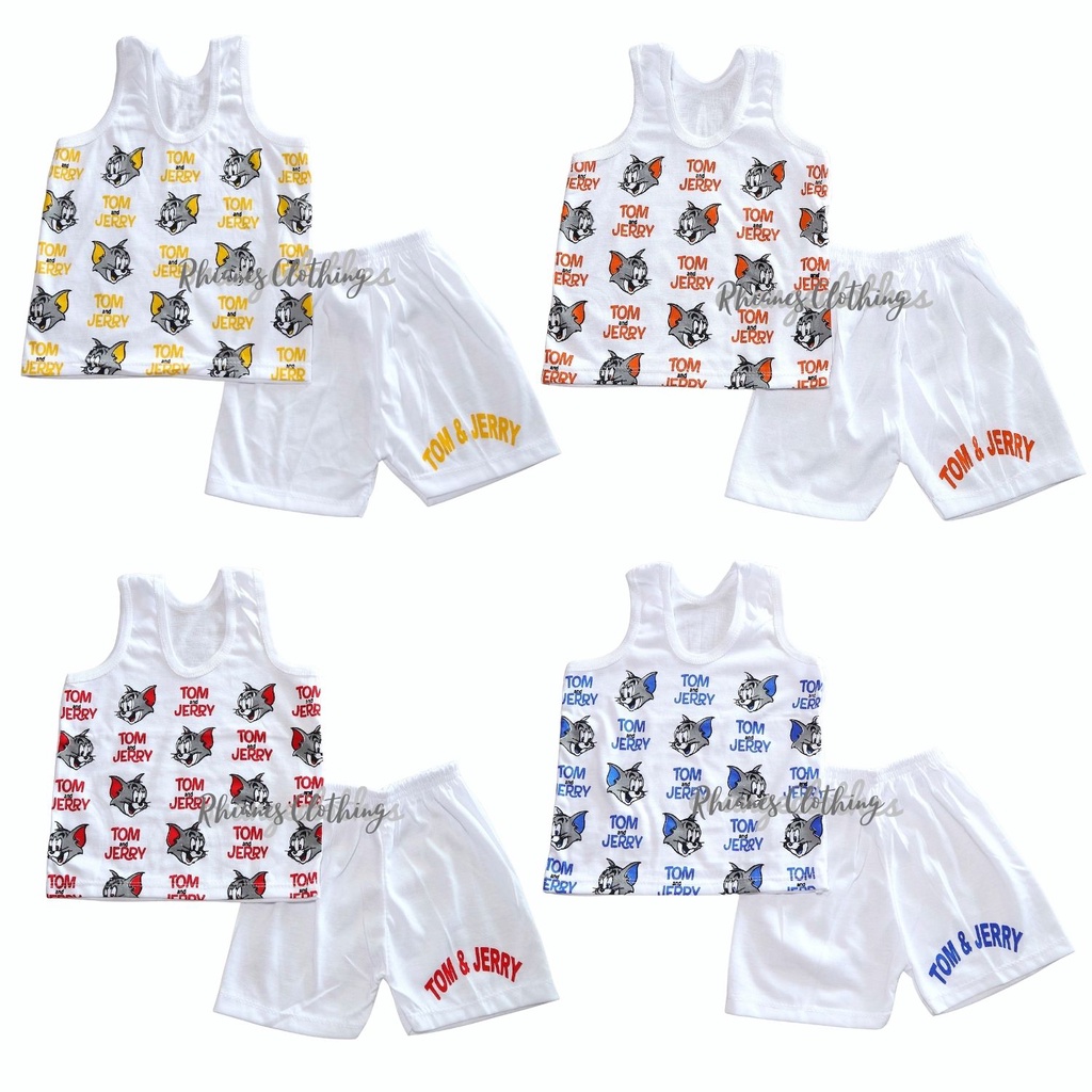 Baby Terno Tom Jerry Sando Infant Boy 0 to 12 Months | Shopee Philippines