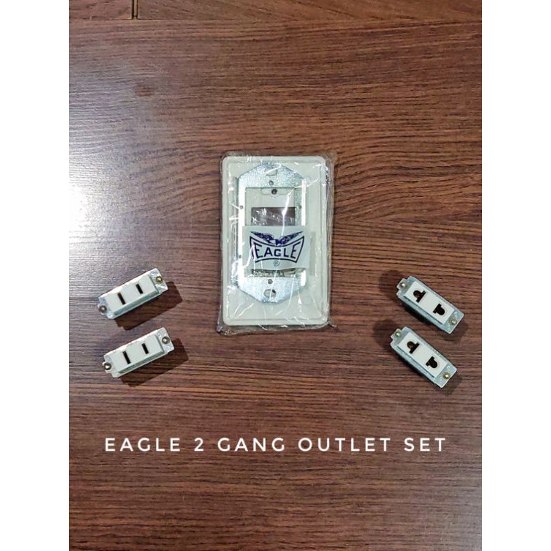 EAGLE 2 Gang Outlet Set (Universal/Parallel) | Shopee Philippines