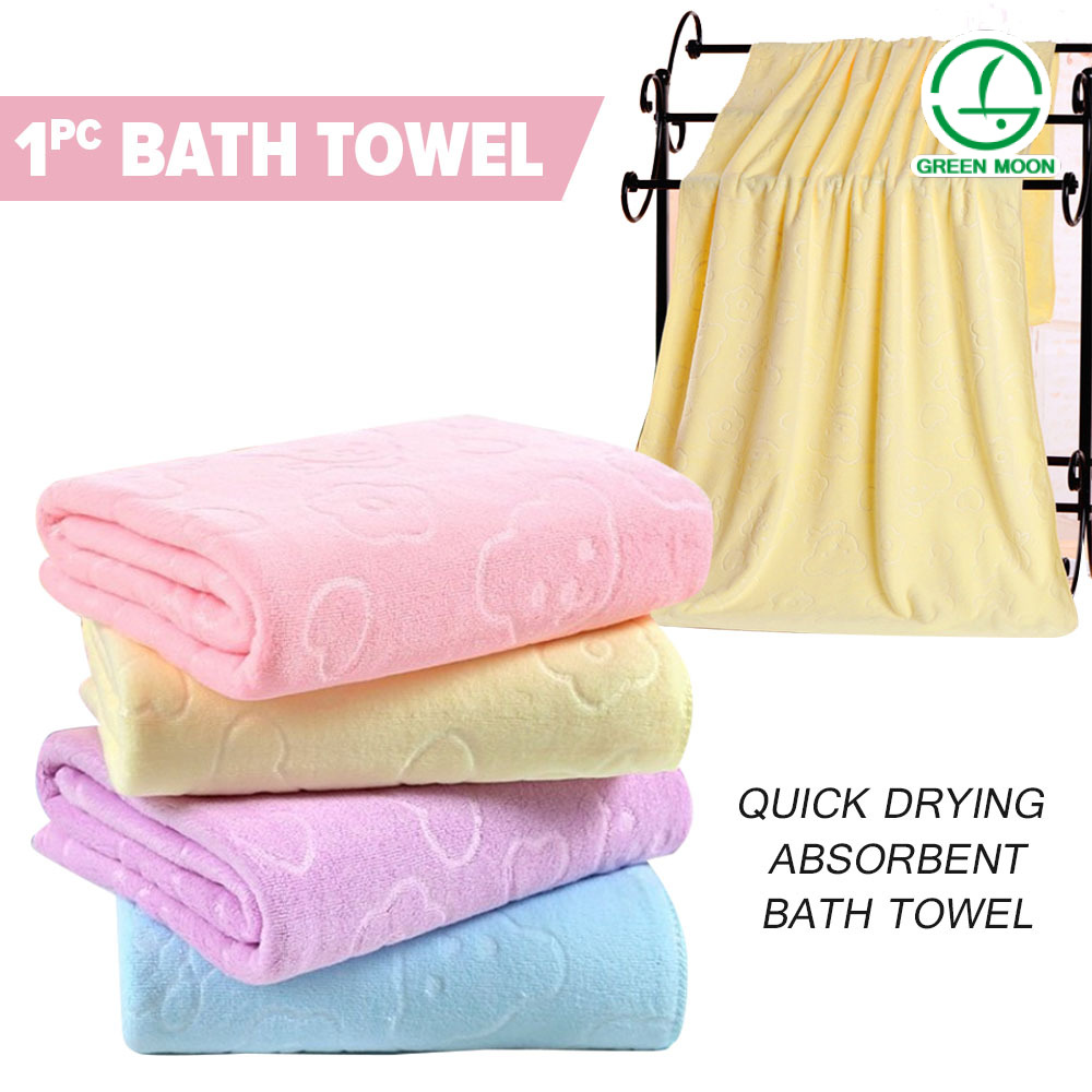 Green Moon Microfiber Towel Korean three seconds dry bath towel ...
