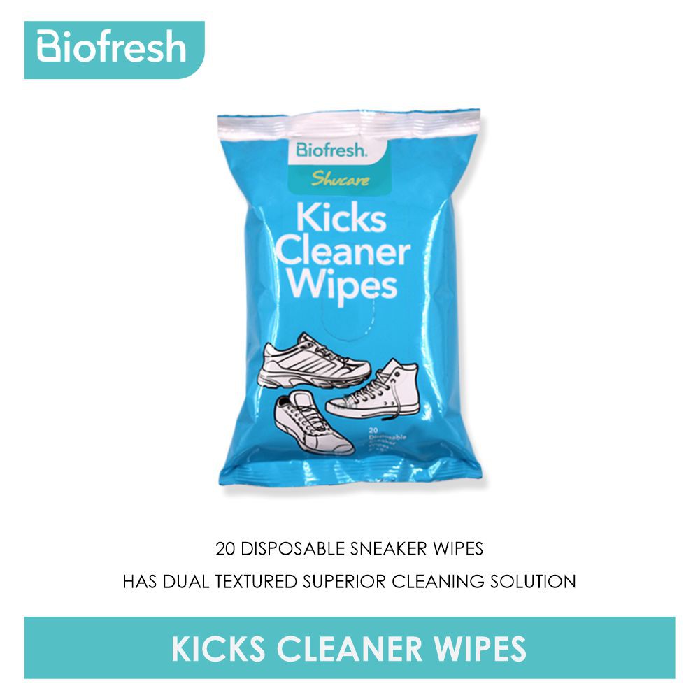 Biofresh Kicks Sneaker Cleaner Disposable Wipes FMSCSW1201 | Shopee ...