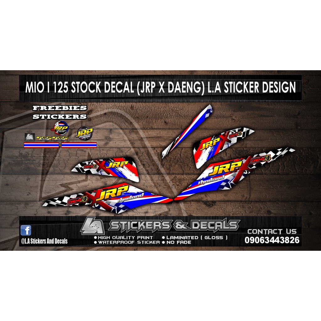 MIO I 125 jrp x daeng stock decals custom flag v1 (M3) | Shopee Philippines