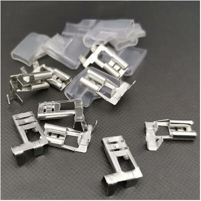 20Sets 6.3 Terminal Blocks Plug Spring Type L Cold Press Terminals ...