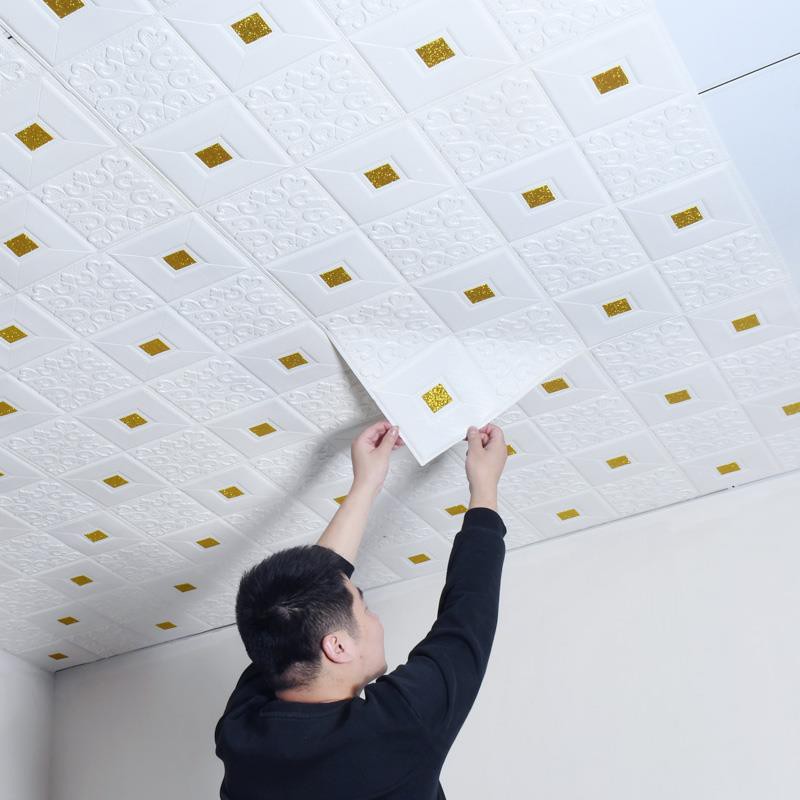 Wallpaper ceiling wall paper 3D adhesive wall decor wall sticker room ...