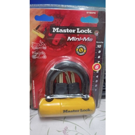 Master Mini U-Bar Bike Motorcycle Lock #8118 | Shopee Philippines
