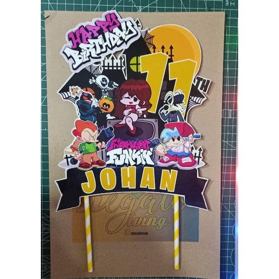 FRIDAY NIGHT FUNKIN CAKE TOPPER FOR BIRTHDAY | Shopee Philippines