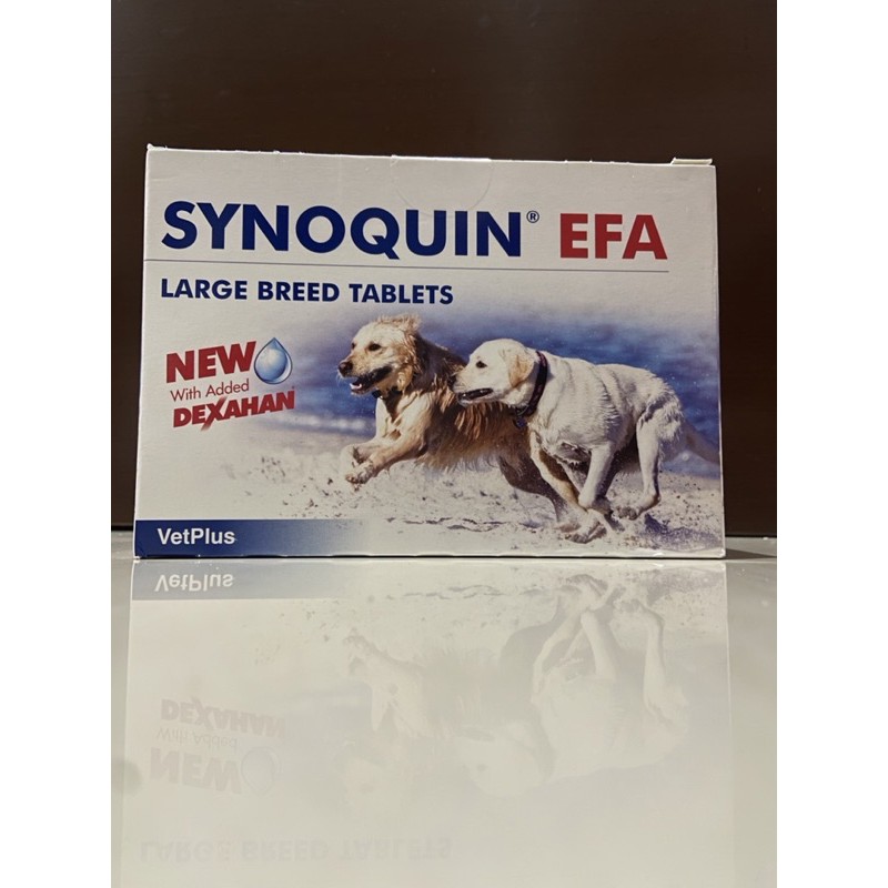 Synoquin Efa Large Breed Vetplus Dog - Dog (per Tablet) | Shopee ...